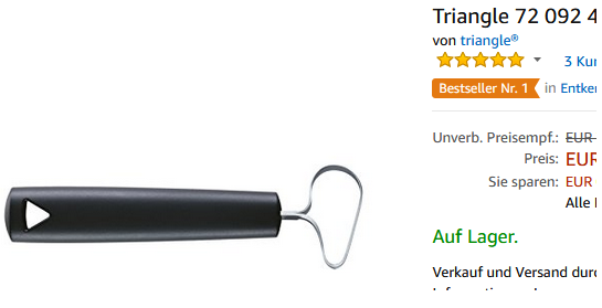 Entkerner für Obst und Gemüse von triangle » spaaaren.de